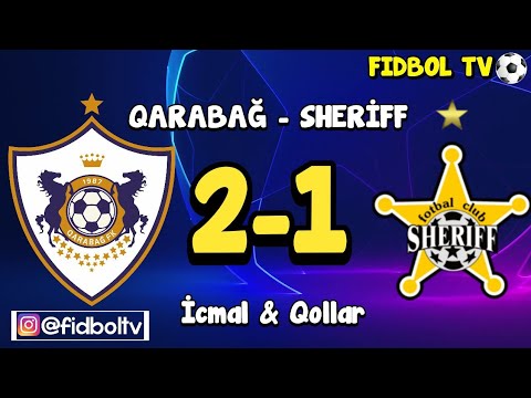 Qarabağ 2-1 Şerif GENİŞ İCMAL VƏ QOLLAR 26.08.2020 ( Qarabag vs Sheriff 2-1 )