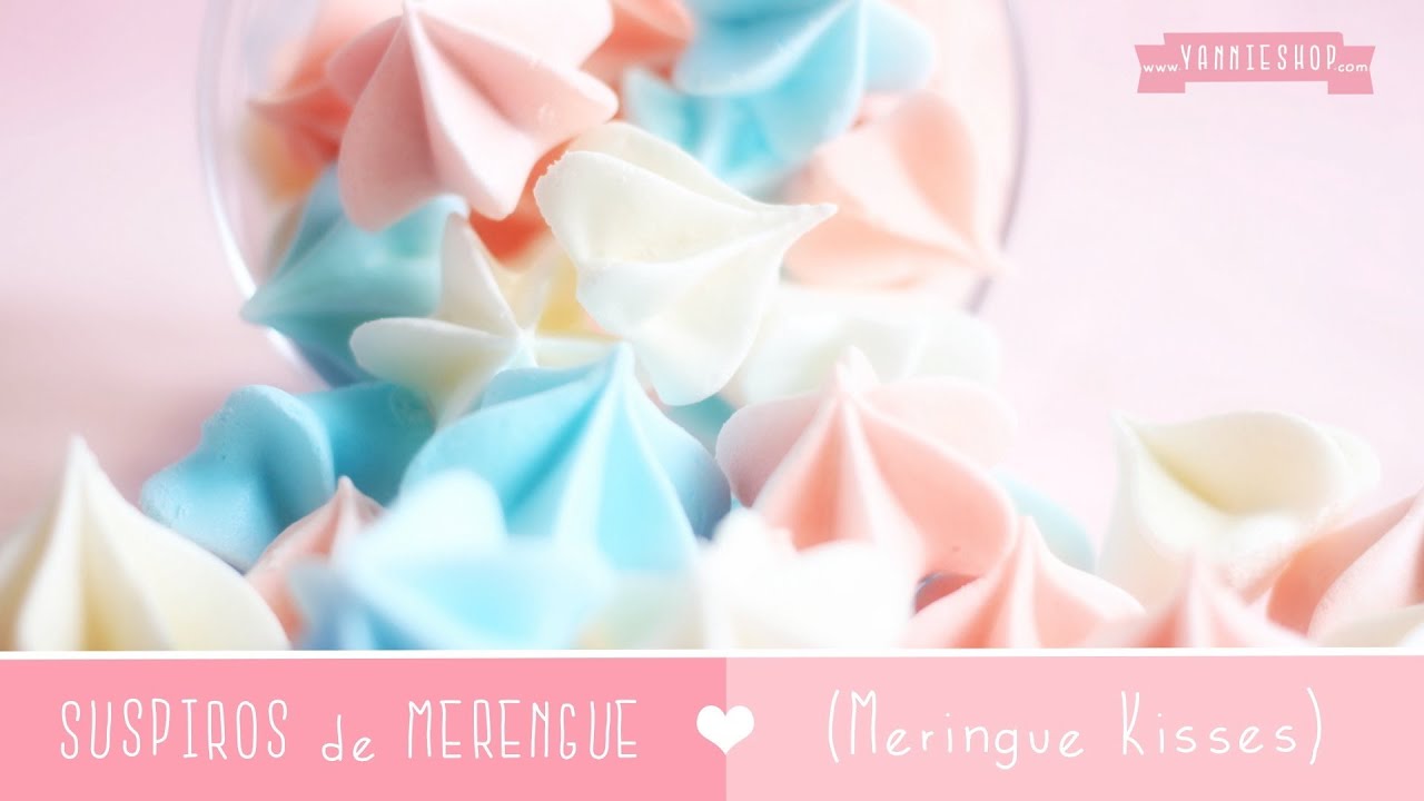 Como hacer suspiros de merengue (Meringue Kisses) - YouTube
