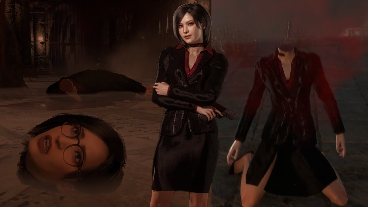 RE4 Remake Ryona: Ada Wong (Suit) Decapitation Death Scenes (Freecam ...