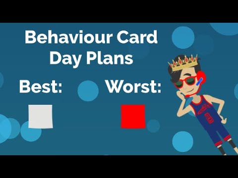 Behaviour Card Day Plans - YouTube