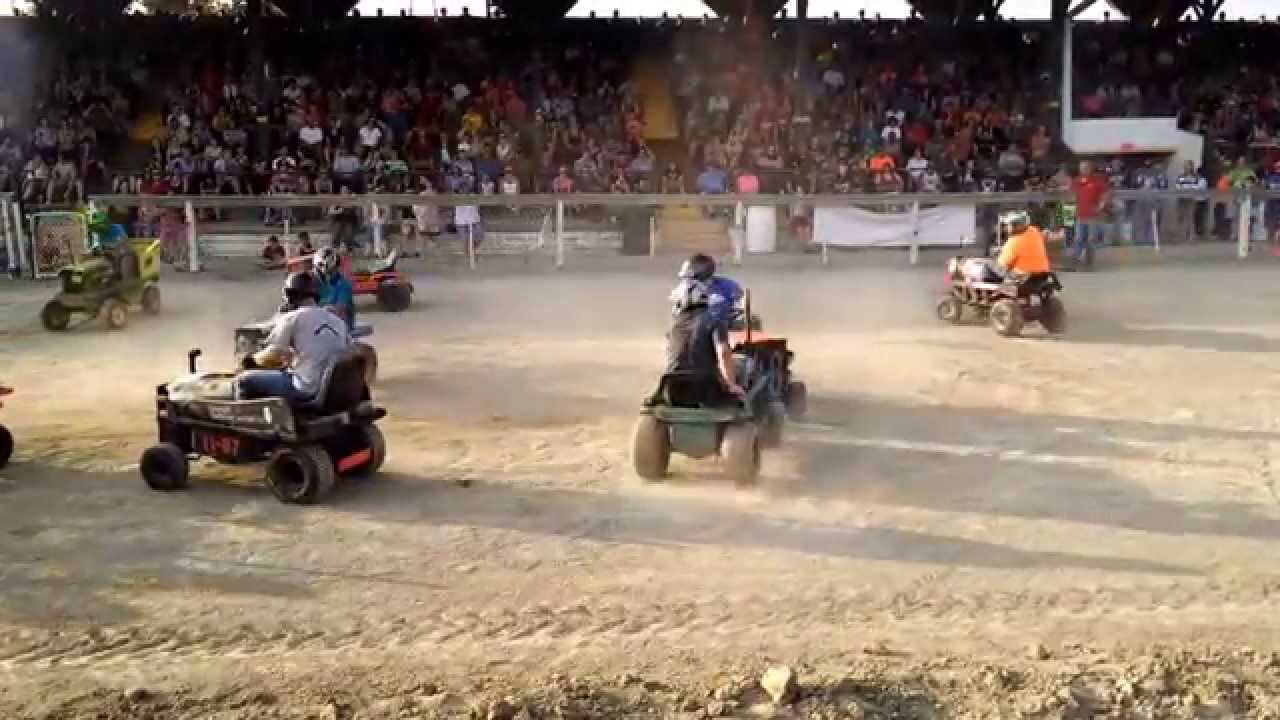 Lawn Mower Derby - 2014 Putnam County Fair - YouTube