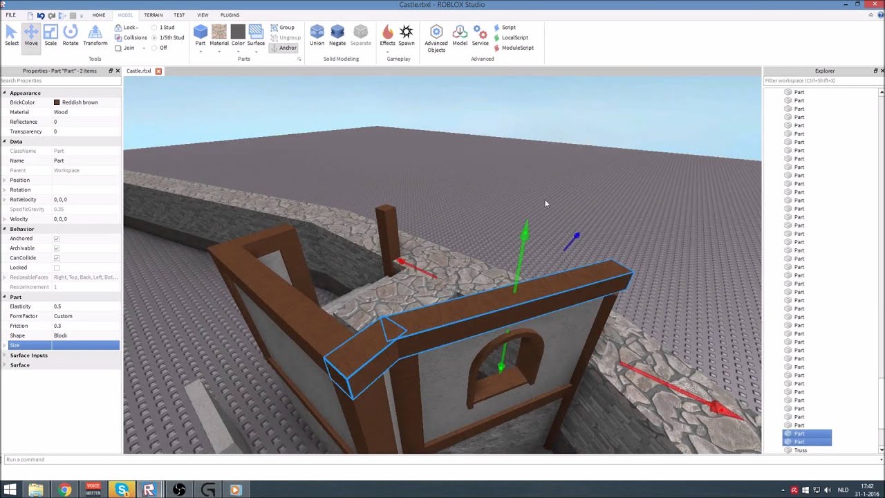 ROBLOX Speed build city wall building - YouTube