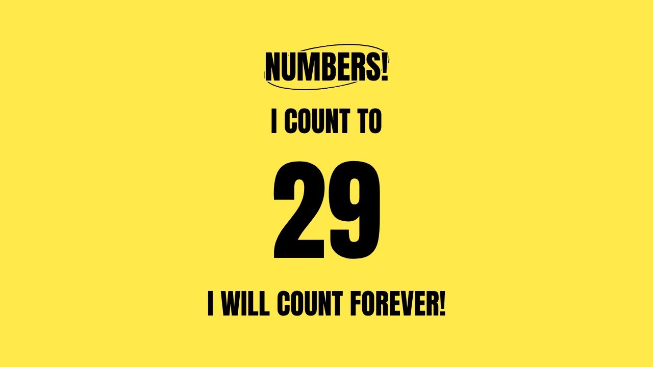 29! I'm Counting From 0 To 29! Learning to Count in English! - YouTube