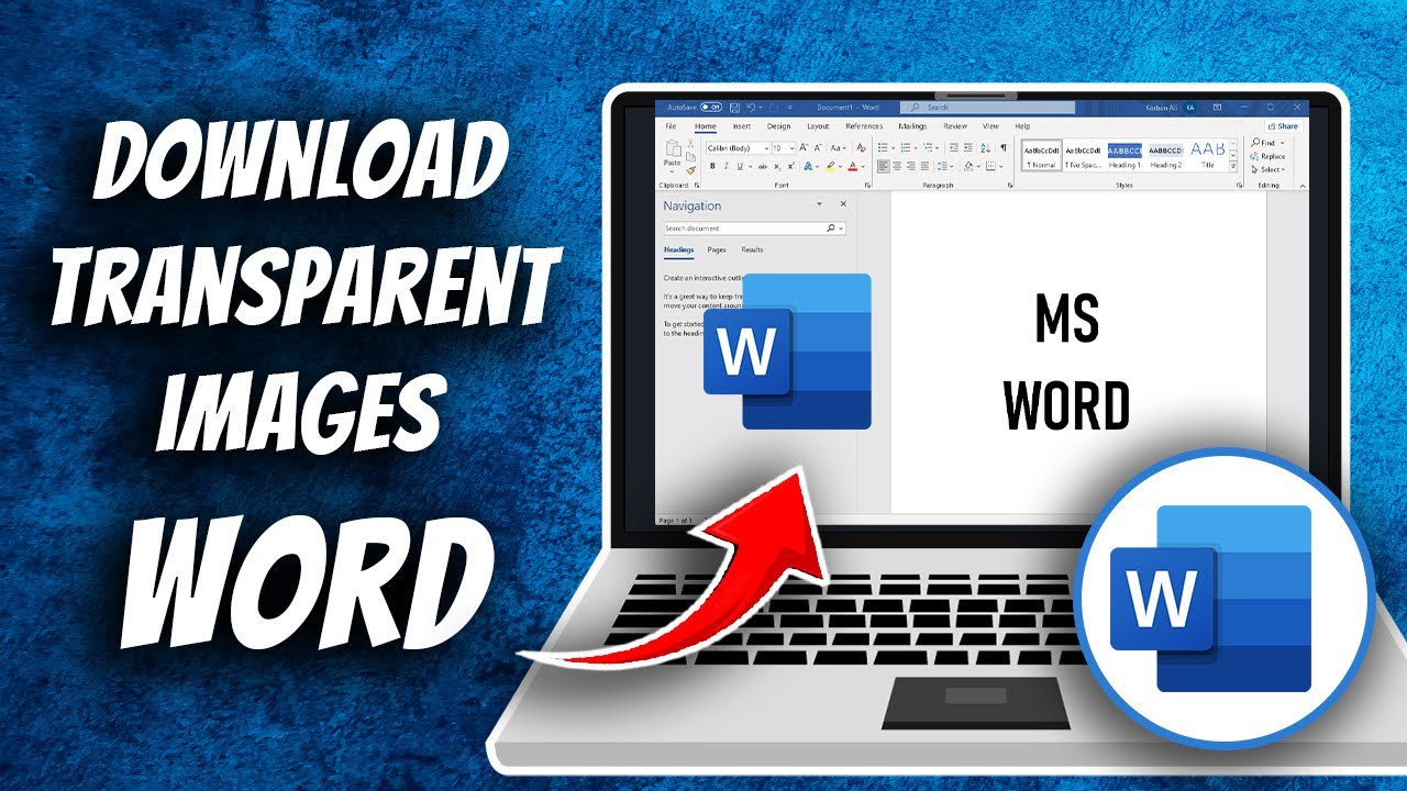 How To Get Transparent Image In MS Word Document - YouTube