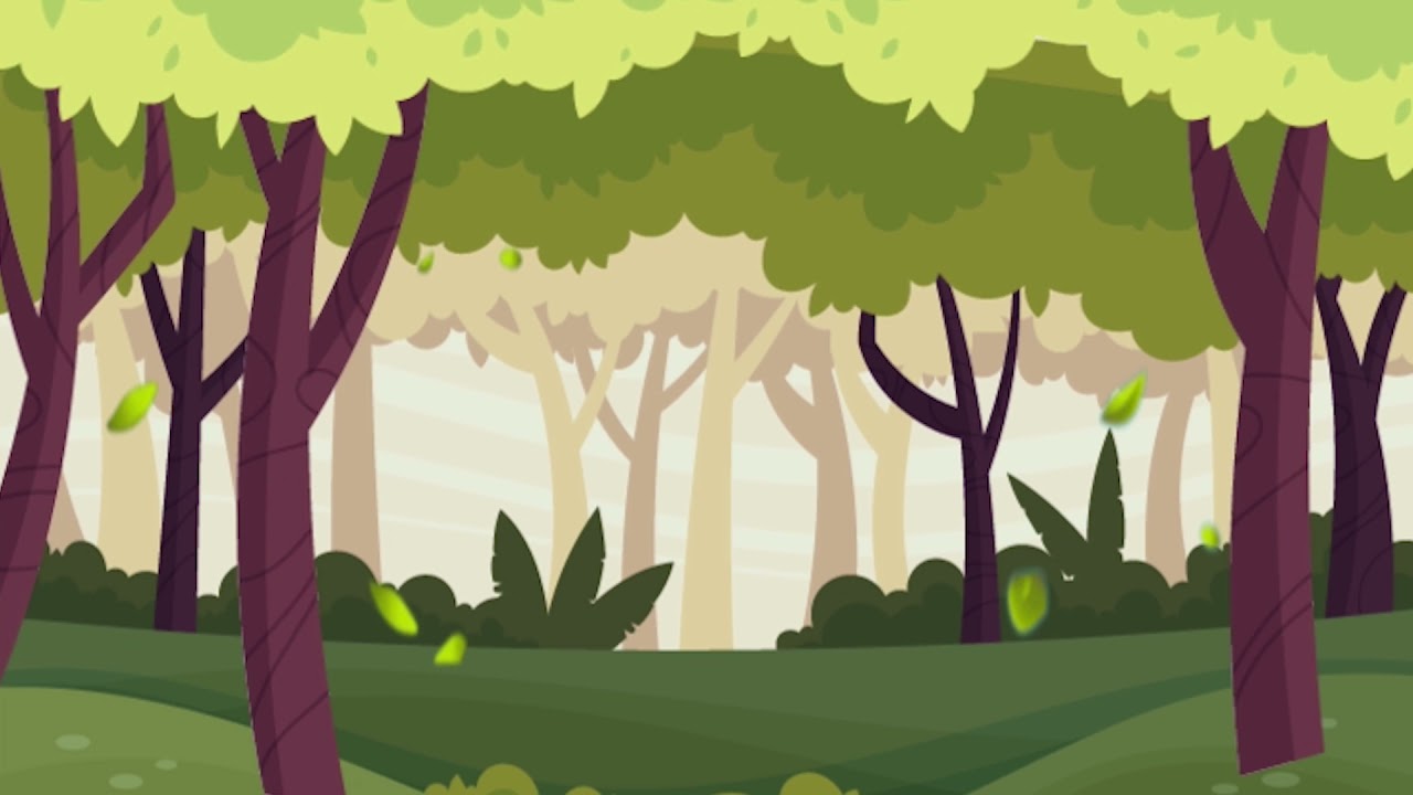 Cartoon Forest Woods Background [Free Download] Royalty Free - YouTube