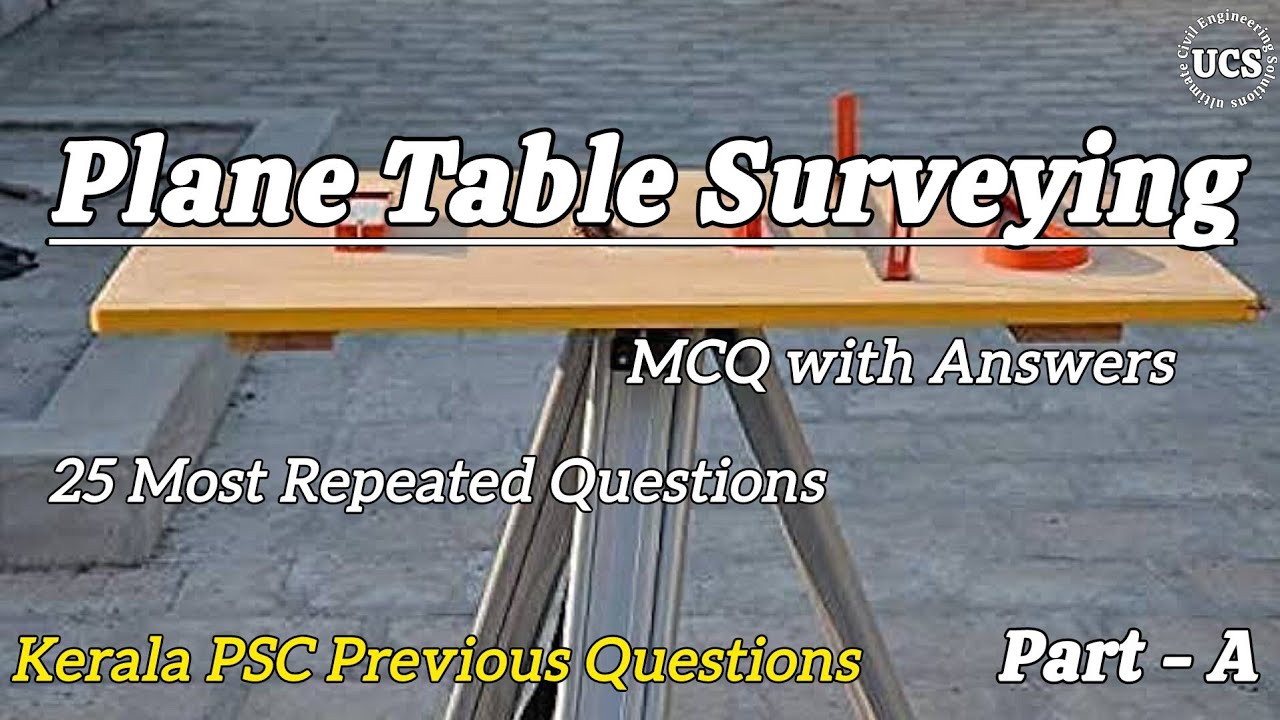 𝗣𝗹𝗮𝗻𝗲 𝗧𝗮𝗯𝗹𝗲 𝗦𝘂𝗿𝘃𝗲𝘆𝗶𝗻𝗴 || Previous Year Questions & Answers || MCQ ...