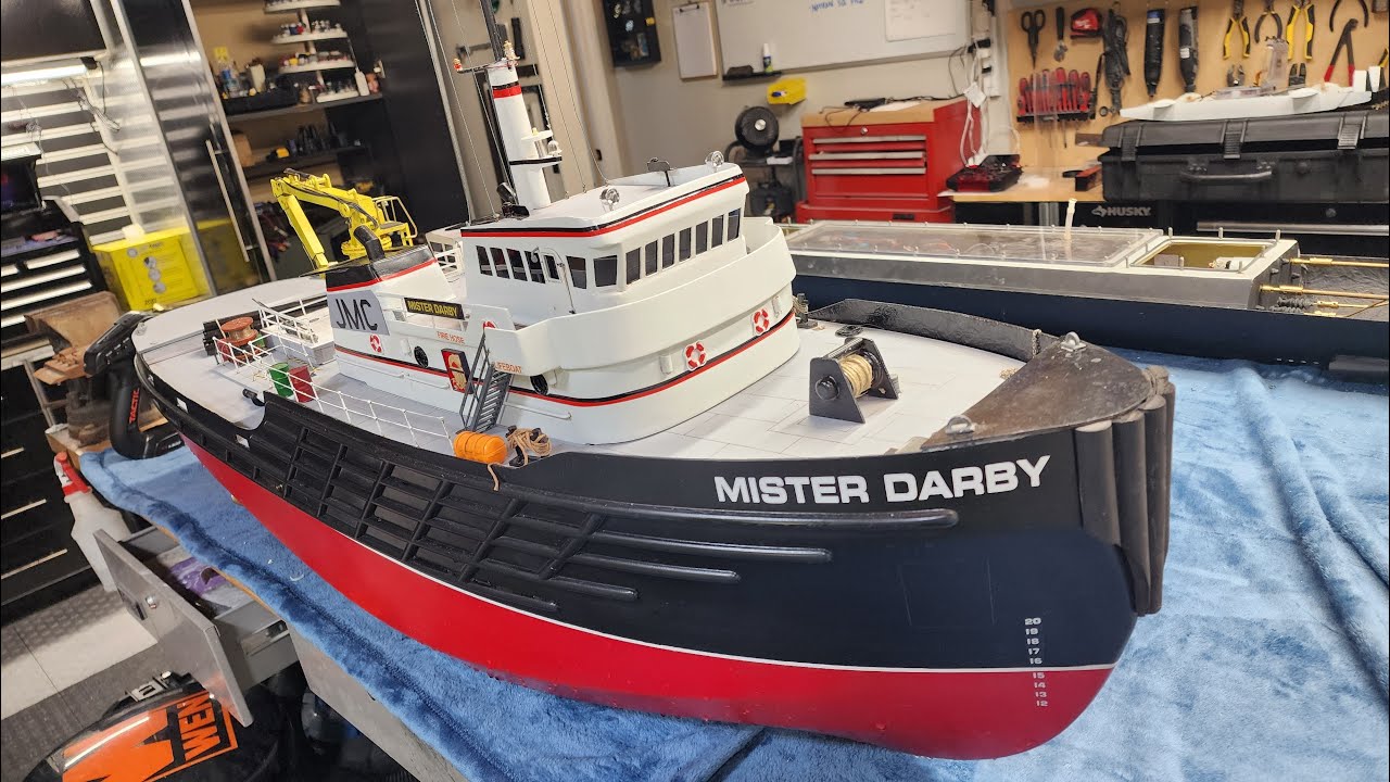 Mister Darby 4ft Tugboat full RTR for Sale - YouTube