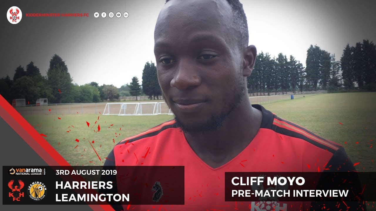 Cliff Moyo pre-match: Harriers v Leamington 03/08/19 - YouTube