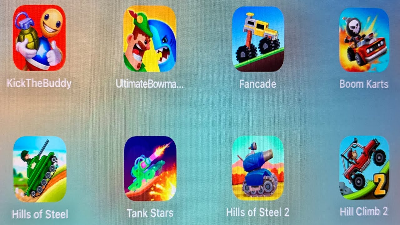 Kick the Buddy,Ultimate Bowmasters,Fancade,Boom Karts,Hills of Steel ...