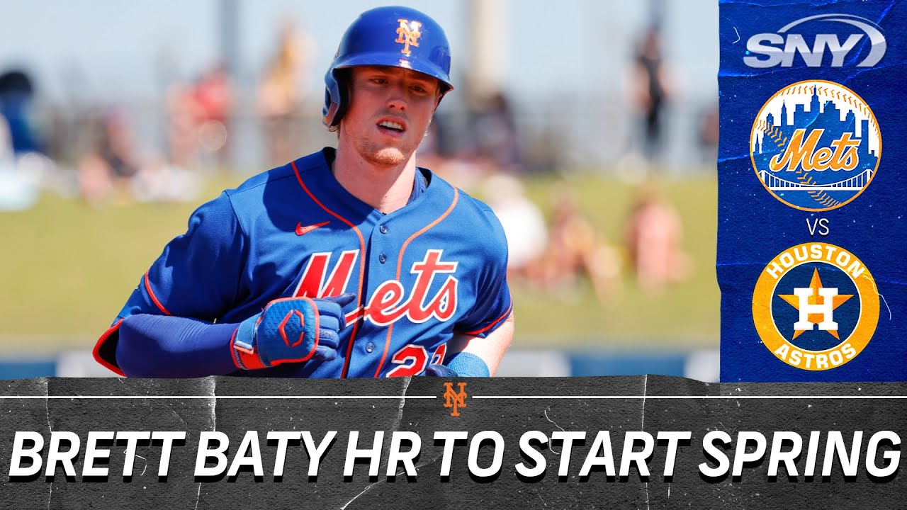 Brett Baty starts his spring for the Mets with a big home run | Mets ...