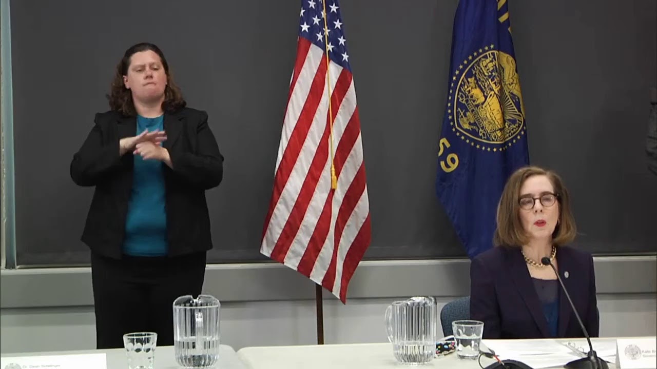Gov. Kate Brown holds press conference to discuss Oregon mask mandate ...