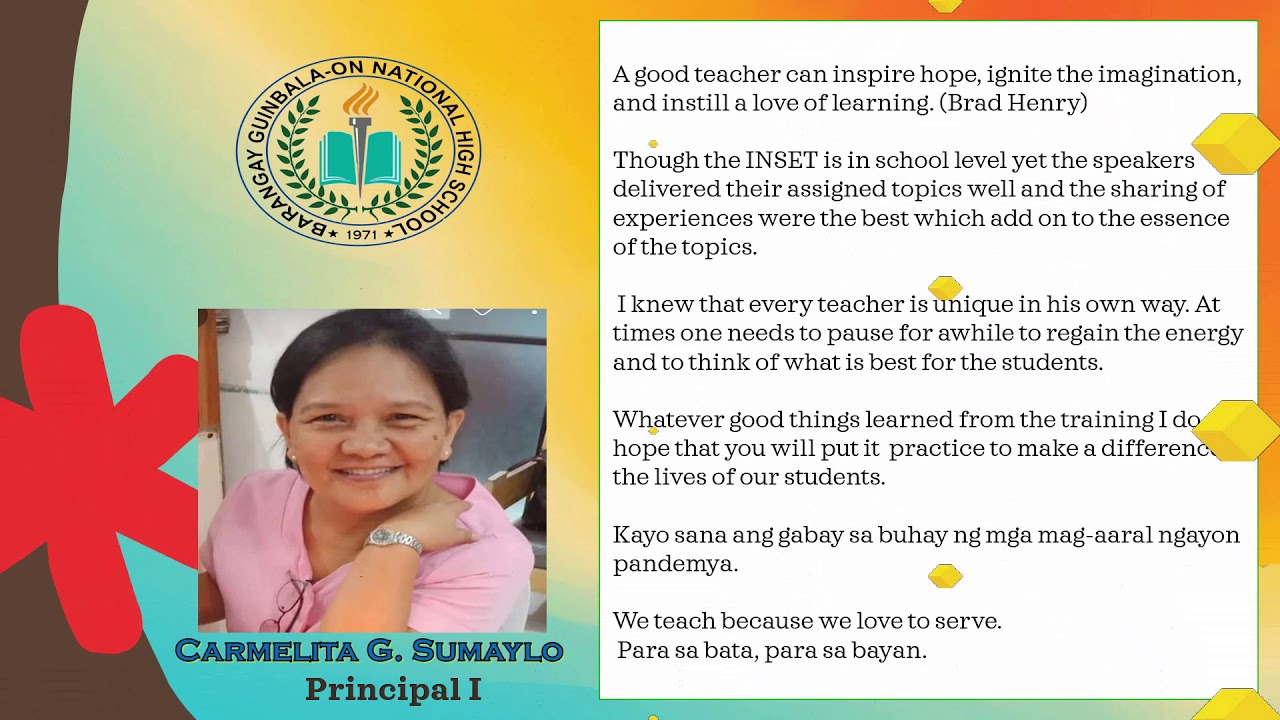 BGNHS Mid Year INSET 2020 Closing Program - YouTube