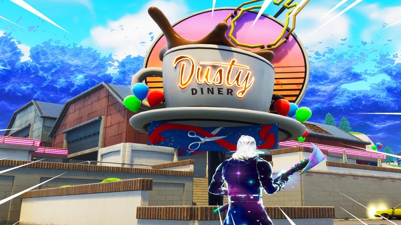 ON DECOUVRE LE NOUVEAU "DUSTY DINER" sur FORTNITE BATTLE ROYALE ! - YouTube