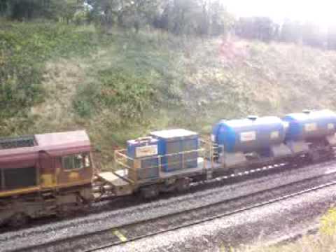 RHTT TRAIN CLASS 66 TOP AND TAIL COGAN TUNNEL - YouTube