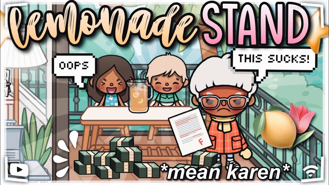 We Opened A Lemonade Stand π·π π Voice Toca Boca Roleplay Youtube