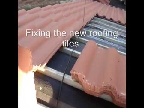 How to strip and re-tile a roof - YouTube