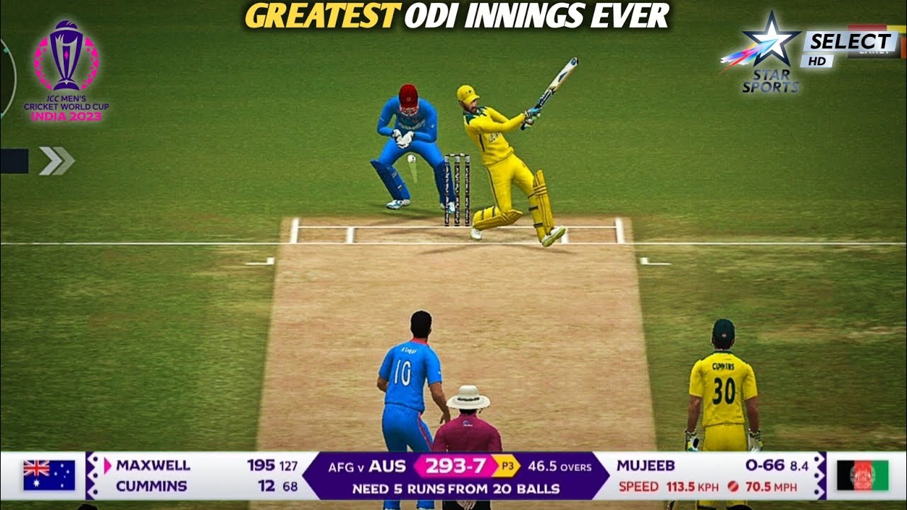 Greatest ODI Innings Ever !! ft. Glenn Maxwell - YouTube