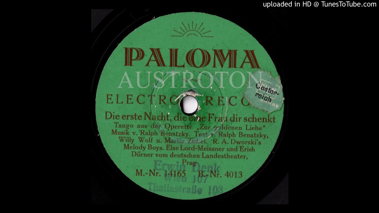 R. A. Dvorsky, Else Lord-Meissner u. Erich Dörner (voc): Die erste ...