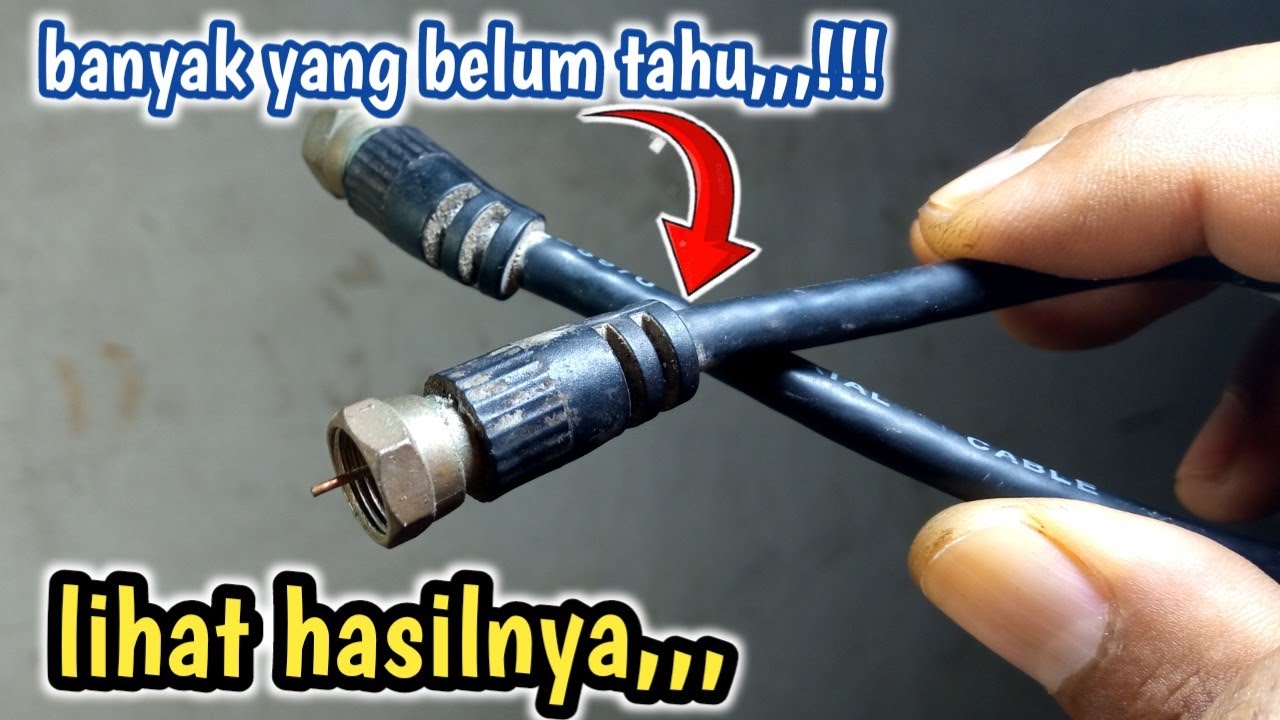 Manfaat kabel coaxial bekas - YouTube