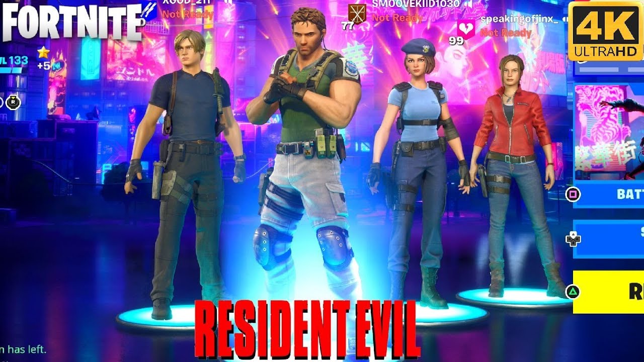 Resident Evil Squads Match - Fortnite (4K 60FPS) #1 Victory Royale ...