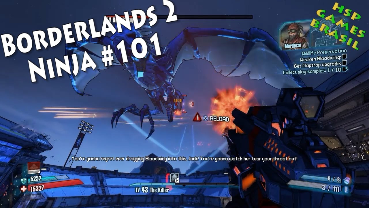 Conference Call vs Bloodwing! Borderlands 2 Ninja #101 - YouTube