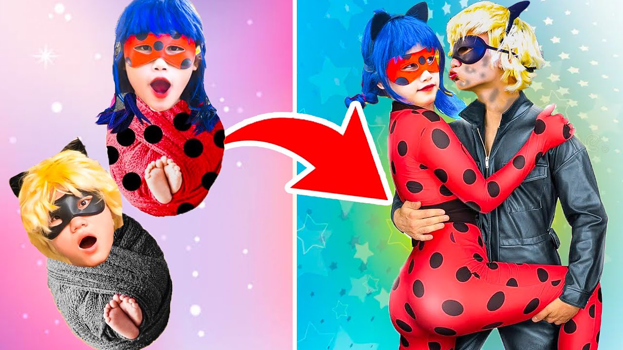 True love!! Catnoir rescue Ladybug | Miraculous Ladybug & Cat Noir in ...
