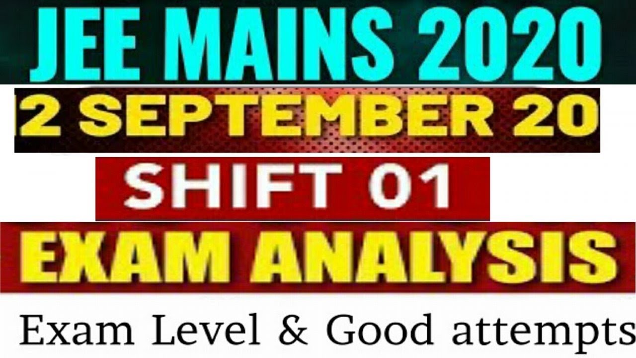 JEE Mains 2020 2nd September 2020 1st Shift Analysis Topic Wise jee-mains-2020-2nd-september-2020-1st-shift-analysis-topic-wise