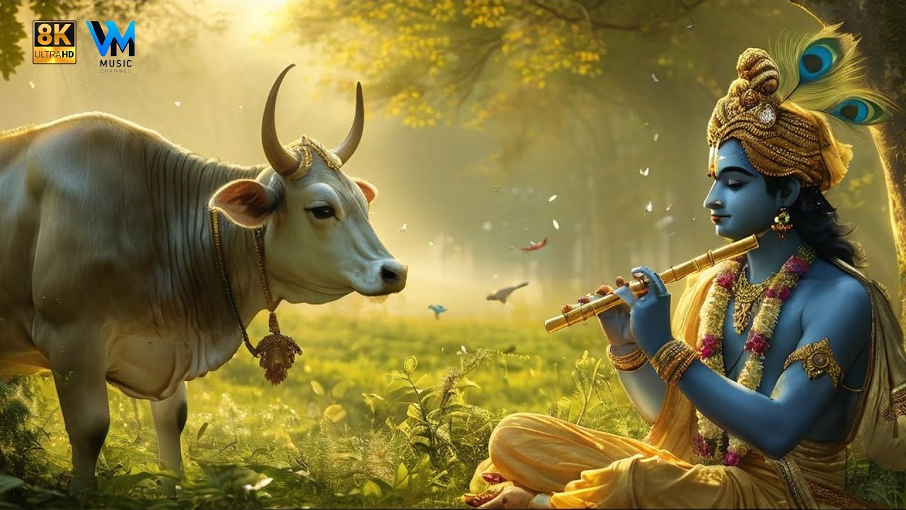 The Divine Flute of Lord Krishna | Calling the Cows with His Melody ...