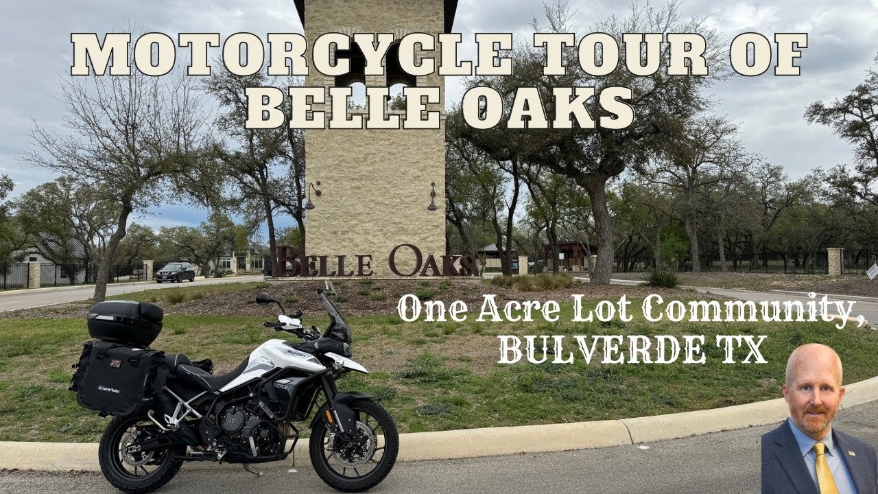 Motorcycle Tour of the Belle Oaks Community, Bulverde Tx - YouTube