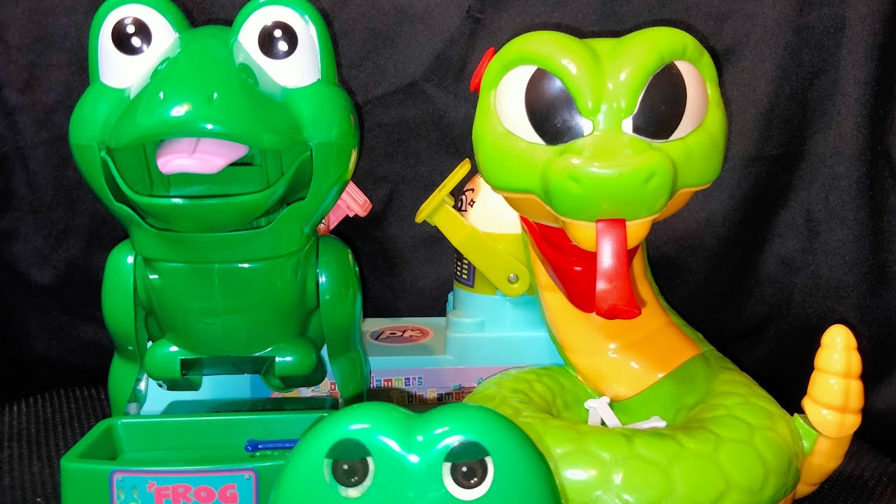 🌈🌈🌈🌈🌈 Mad Frog Croak Biting vs Rattle Snake Game Toy🌈🌈🌈 LET'S PLAY a ...