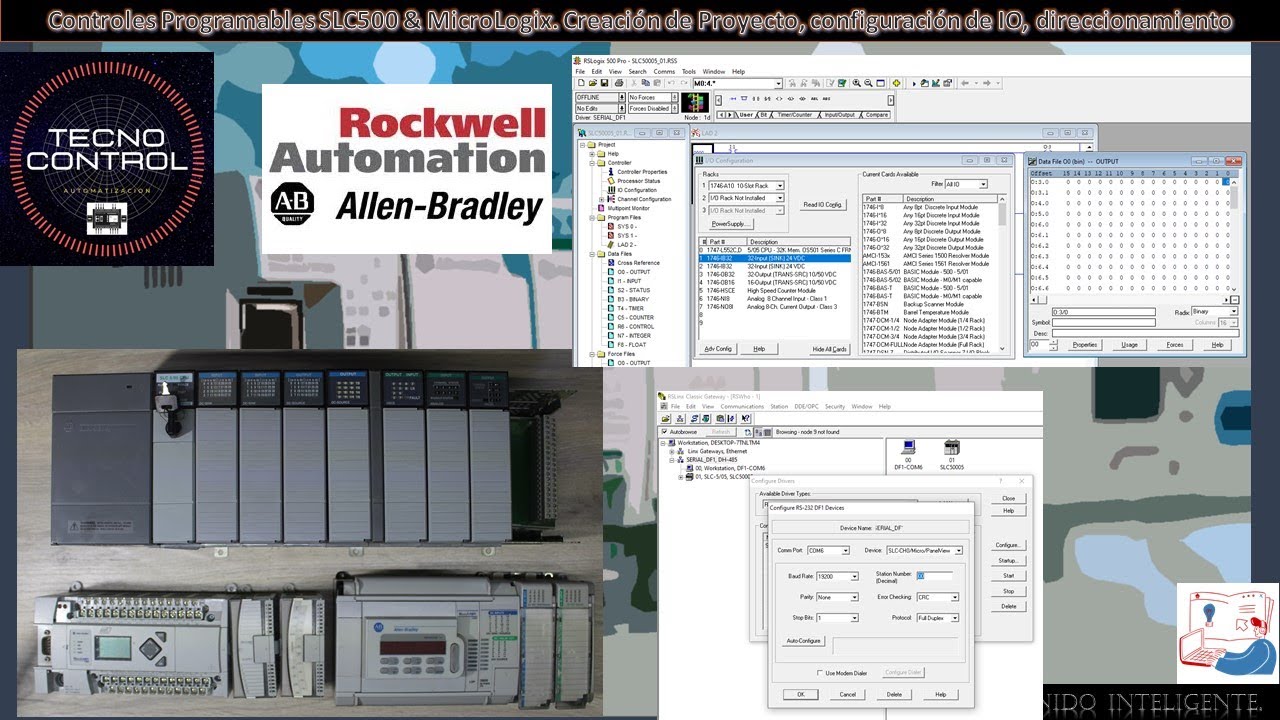 05-Controles Programables SLC500 & MicroLogix. Creación de Proyecto, configuración de IO ...