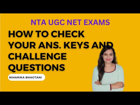 How to check your answer keys and challenge questions| NTA UGC NET 2023 - YouTube