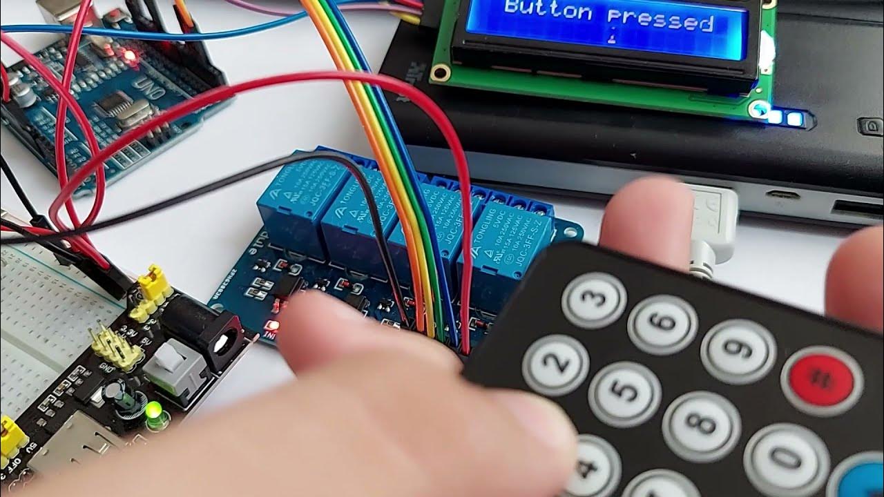 IR remote controlled relays - Arduino for beginners - with code - YouTube