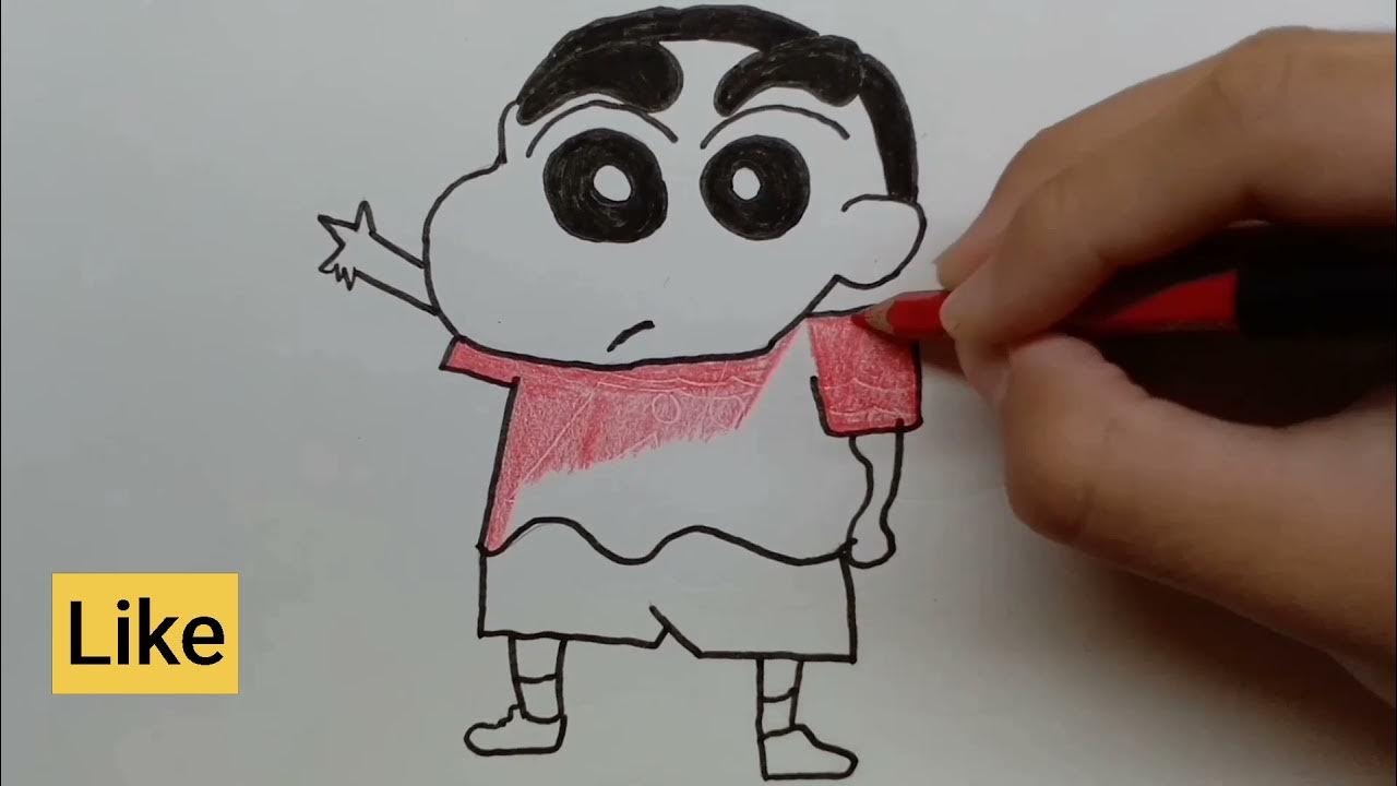 How To Draw Shinchan Step By Step/ Pencil Sketch Shin-chan Nohara Yo Yo ...