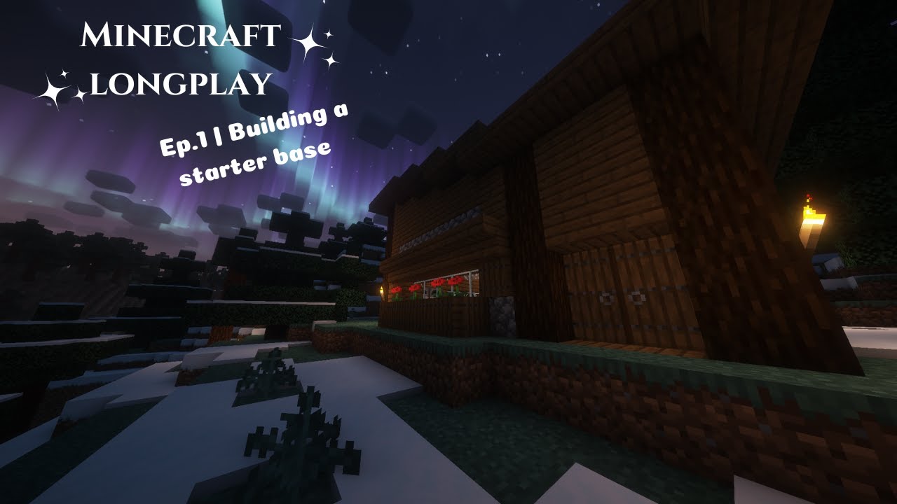 Building our first starter house! | Ep.1 | Minecraft Lo-Fi Longplay ...