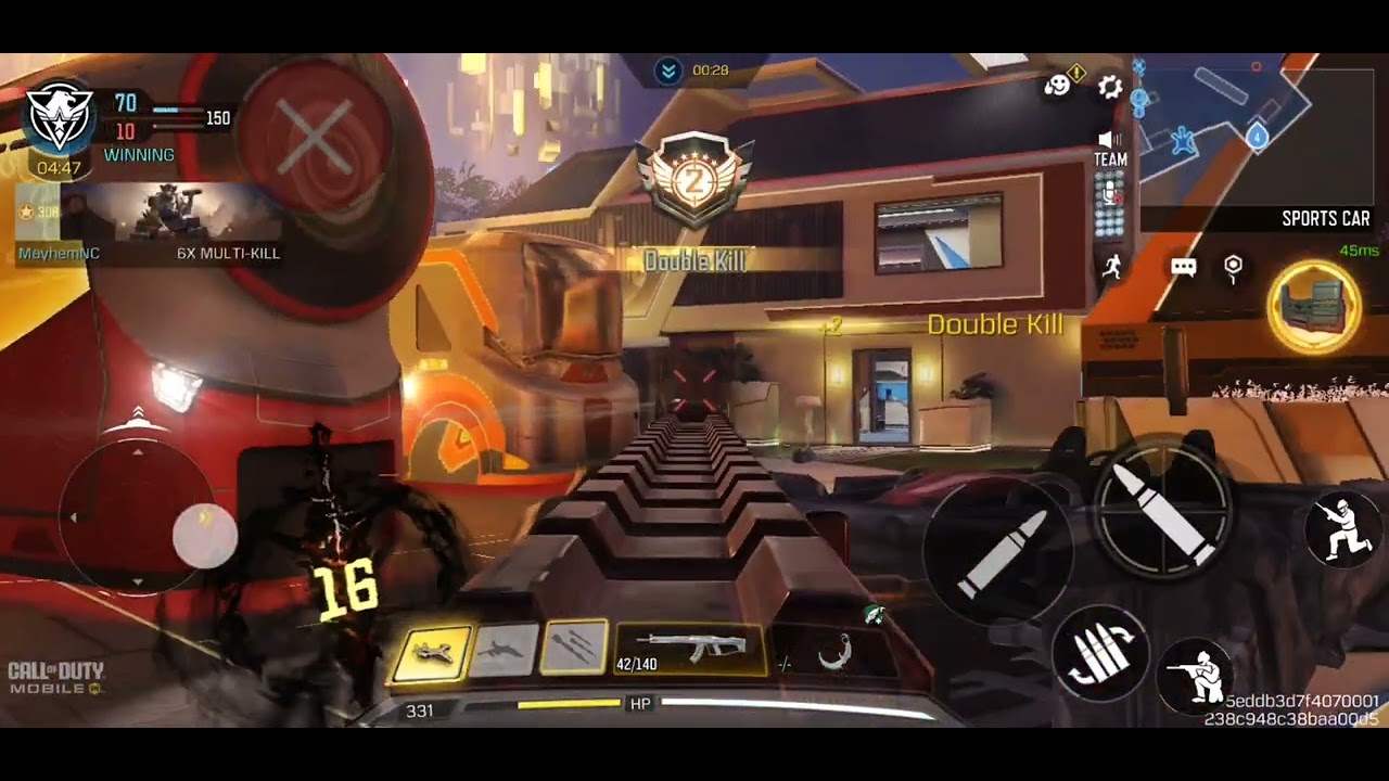 AK 47 burning ruby call of duty mobile gameplay - YouTube