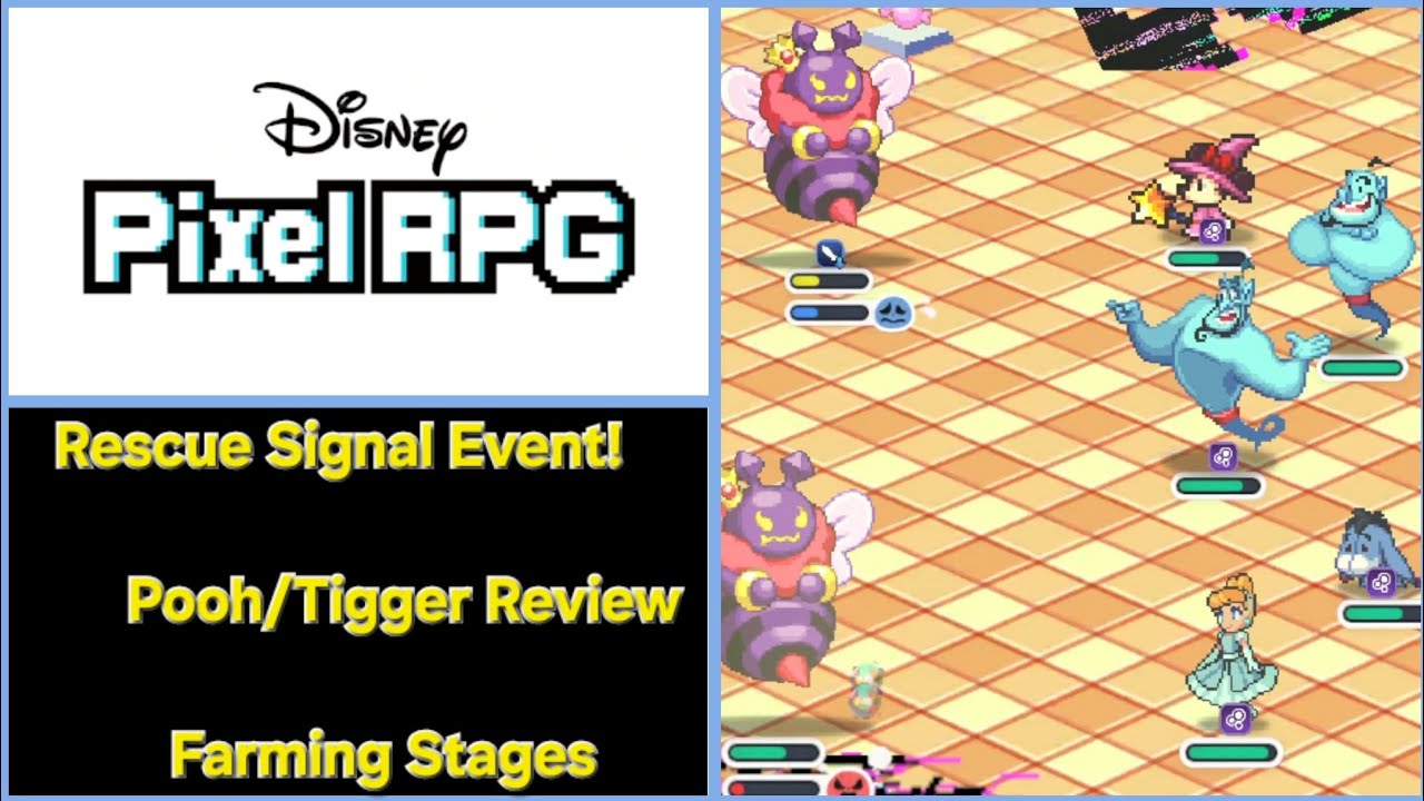 Disney Pixel RPG | Rescue Signal: Picnic Pooh and Tigger! Banner Review ...