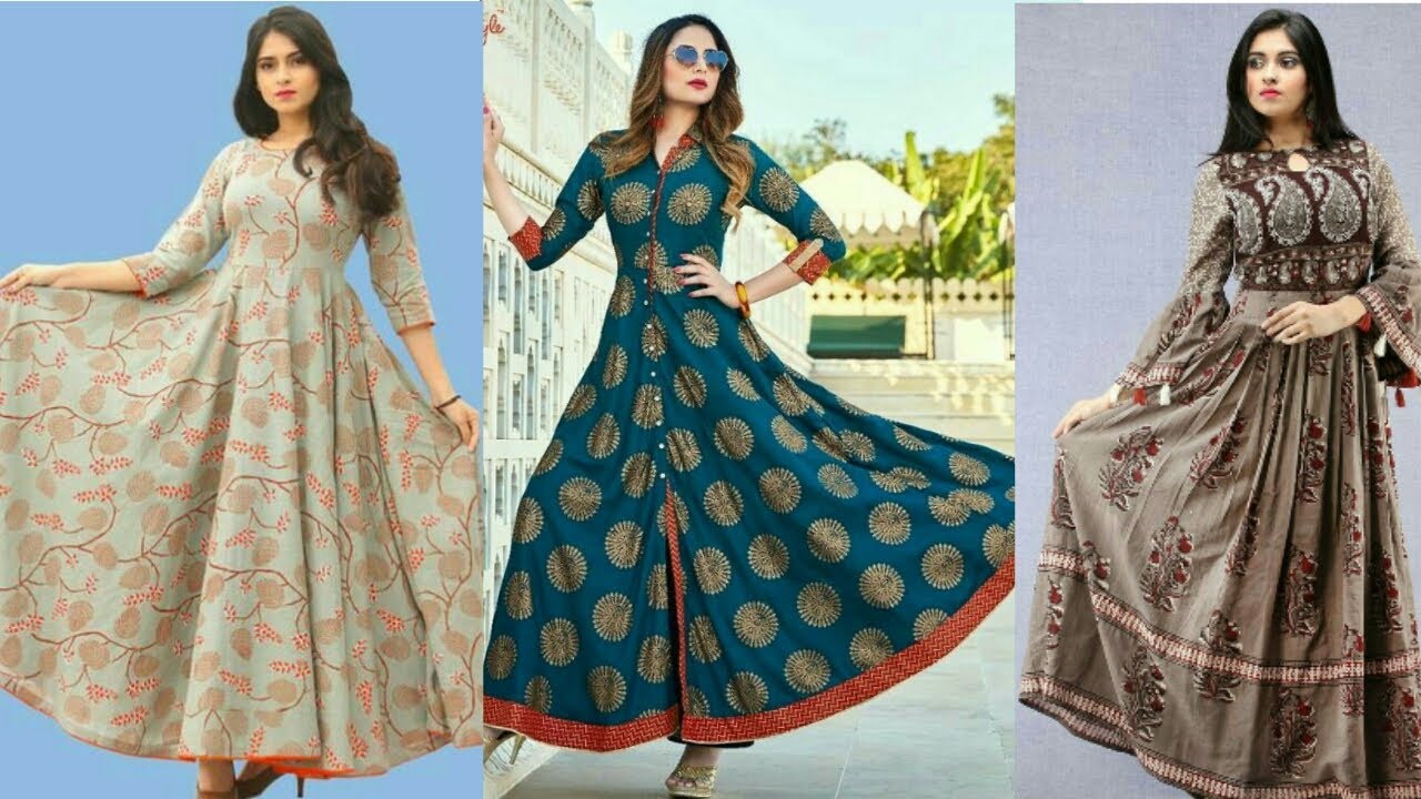 Latest & Stylish Long Frock Designs for Summer Season - YouTube