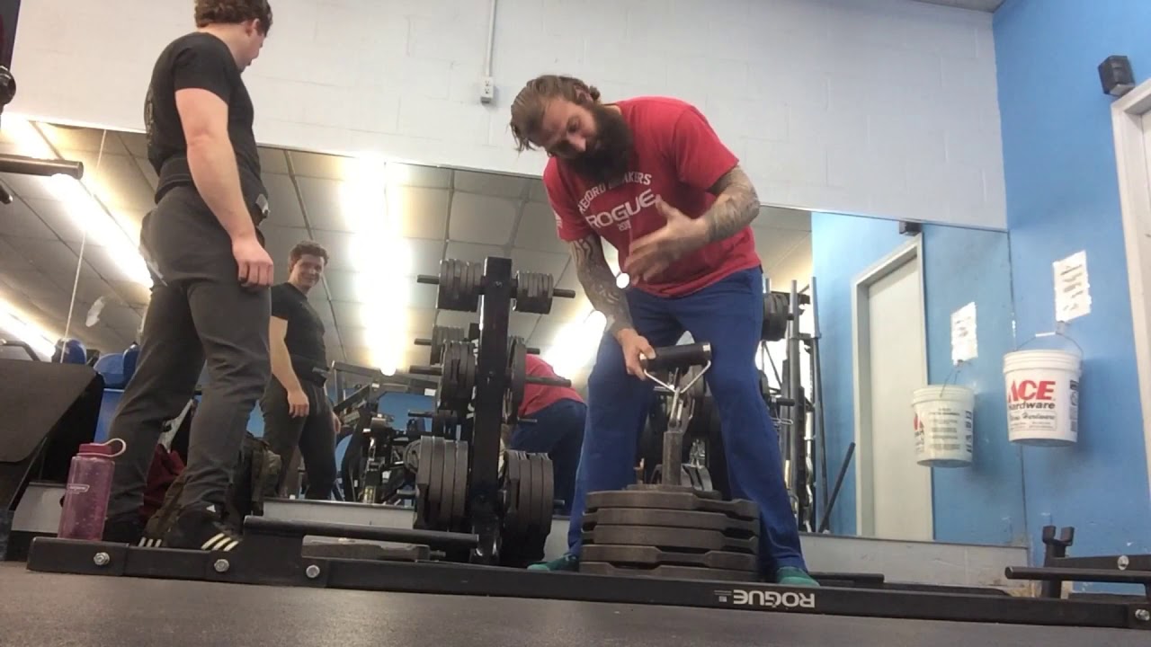 241 lb & 251 lb thumbless rolling thunder lift - YouTube