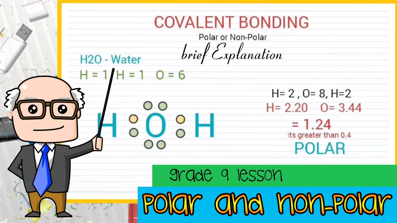 Covalent Bonding - Polar or Non-Polar ( grade 9 lecture ) - YouTube