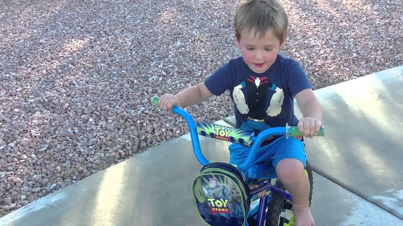 2013 First time Jack rode his bike 1 - YouTube