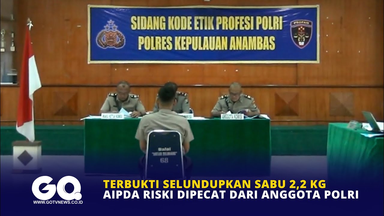 Terbukti Selundupkan Sabu 2,2 Kg Aipda Riski Dipecat dari Anggota Polri ...