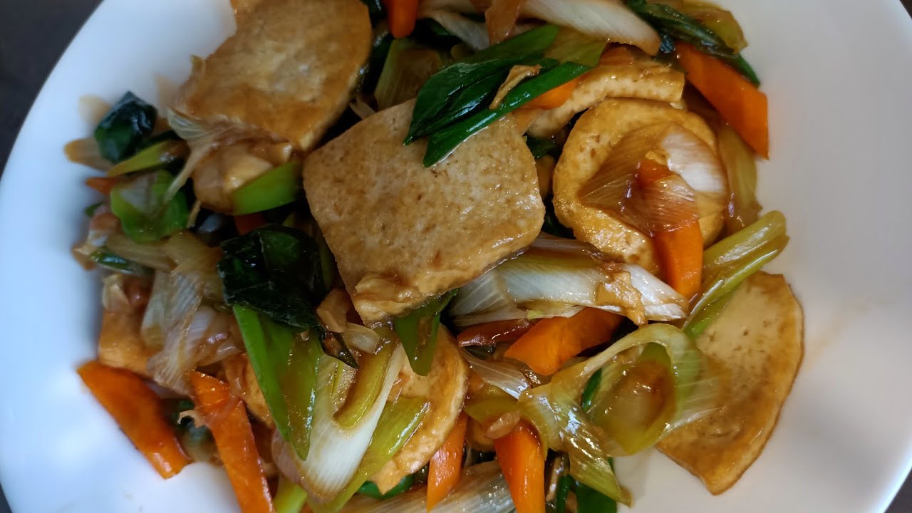 Simple Recipe of Stirfry taukwa#firmtofu & leeks#deliciousfood# ...