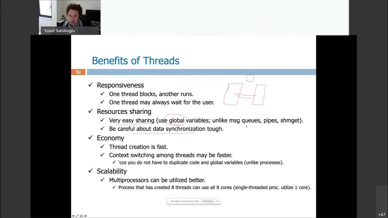 operating systems - threads (pthread) - YouTube