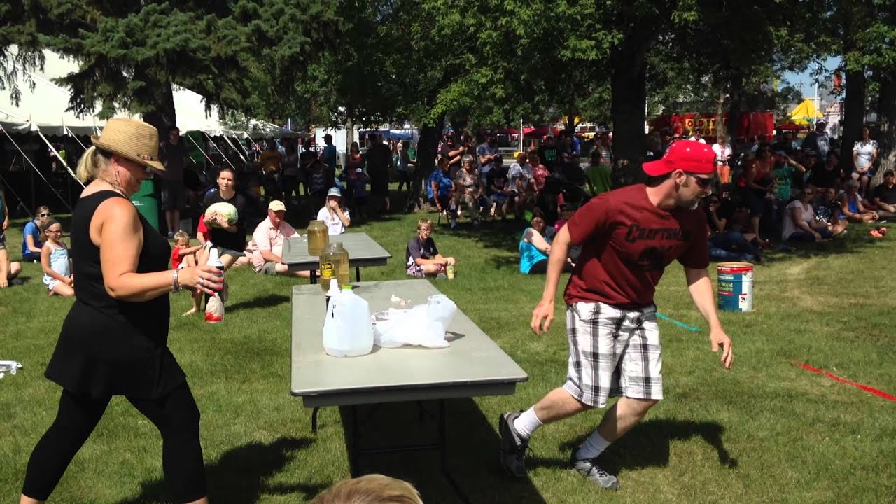 North Dakota State Fair Redneck Relay - YouTube