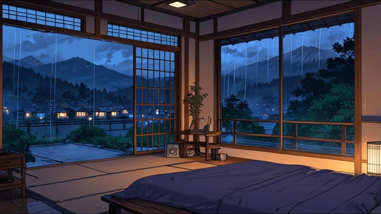 Peaceful Rainfall and Piano – Relaxing Background Music for Sleep and ...