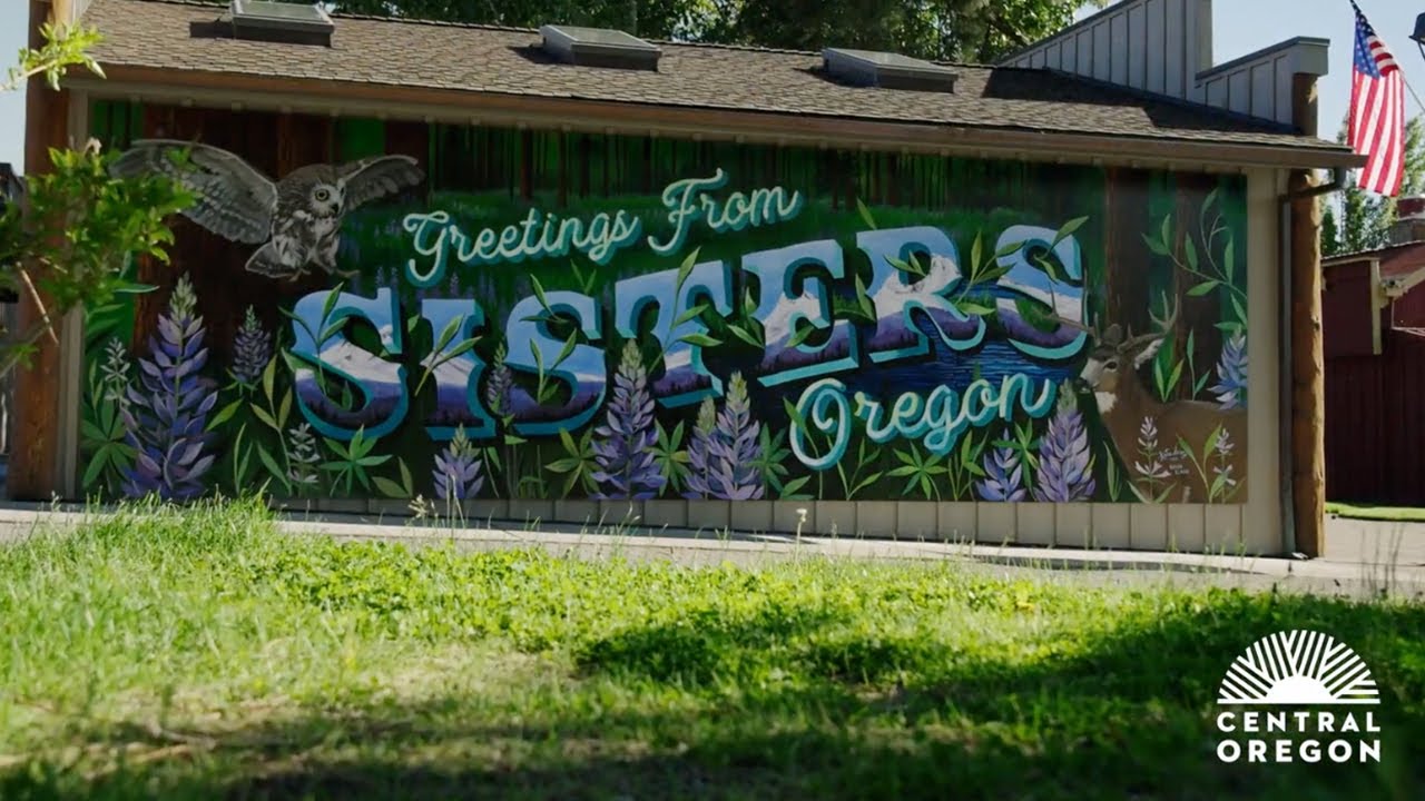 Central Oregon Mural Trail: Greetings from Sisters - YouTube