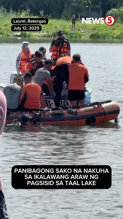 2 panibagong sako, narekober ng PCG sa Taal Lake - YouTube