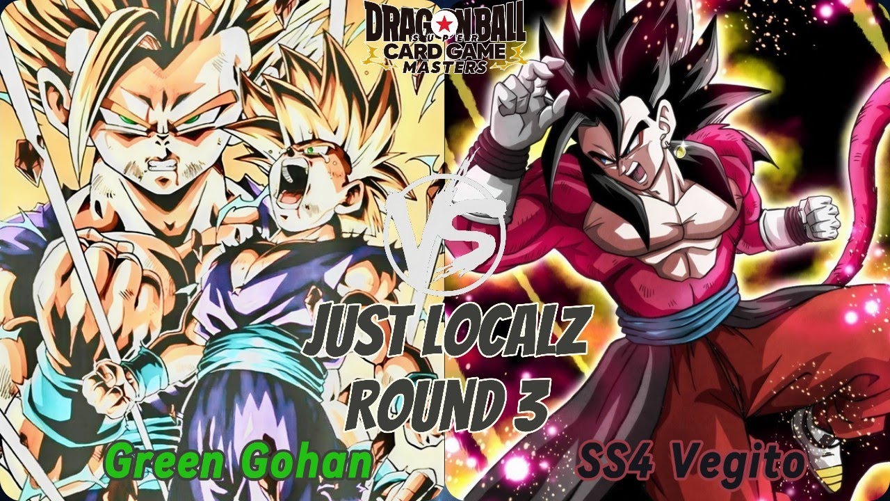 Dragon Ball Masters Just Localz R3 Green Gohan vs SS4 Vegito - YouTube
