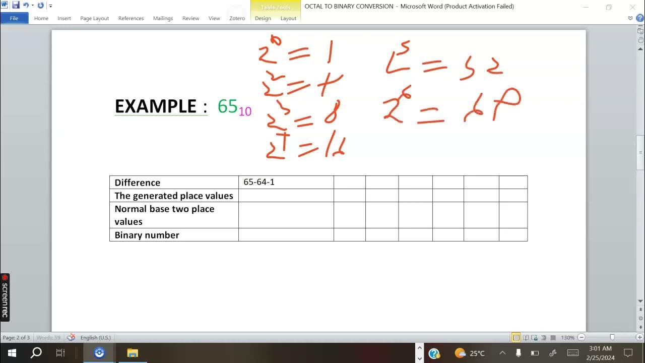 How To Convert Decimal to Binary {Place Value Method} - YouTube